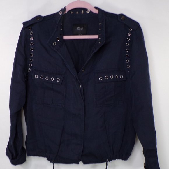Rails | Jackets & Coats | Rails Grommet Detail Navy Utility Jacket ...